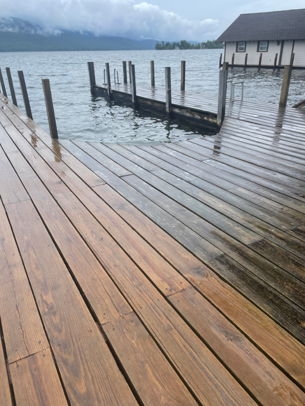 Dock Cleaning on Lake George, NY | ADK Pressure Washing